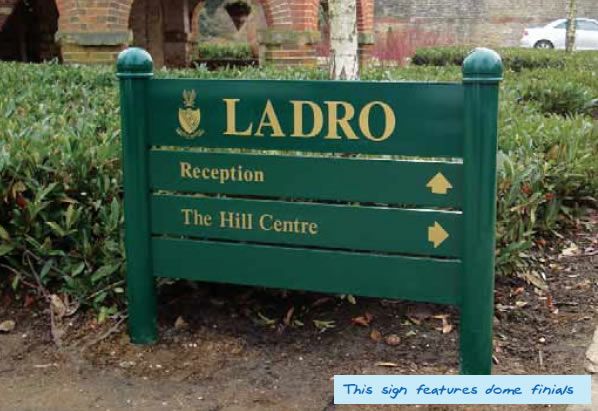 Post Mounted Entrance Sign | Henderson Signs